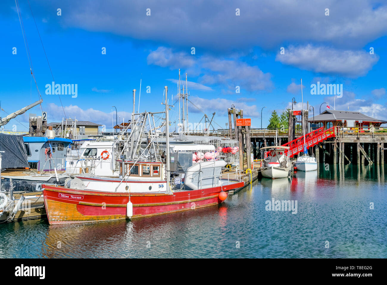 Marina, Powell River, Sunshine Coast, British Columbia, Canada Stock ...