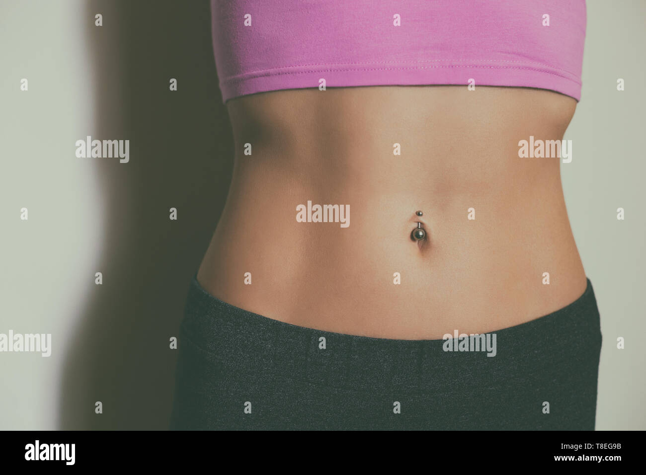 Slim Woman Stomach Stock Photos & Slim Woman Stomach Stock Images - Alamy