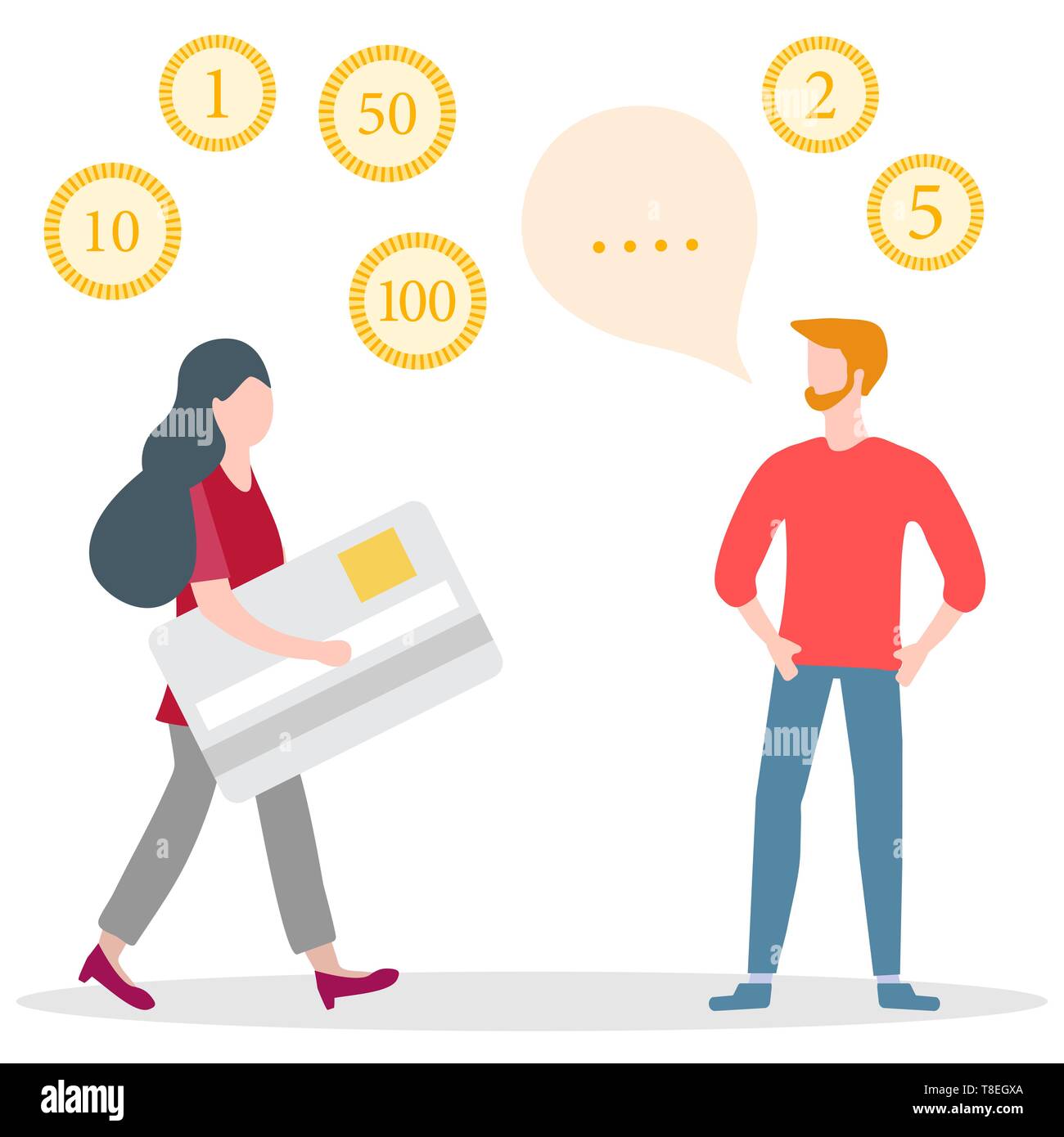 Helping clients Stock Vector Images - Alamy