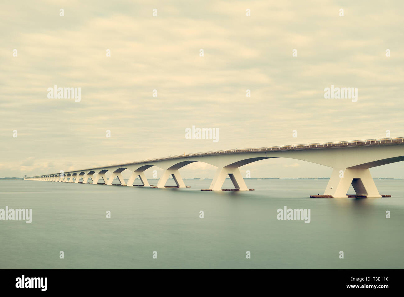 Zealand bridge, a bridge over a muzzle delta in Netherlands Stock Photo ...