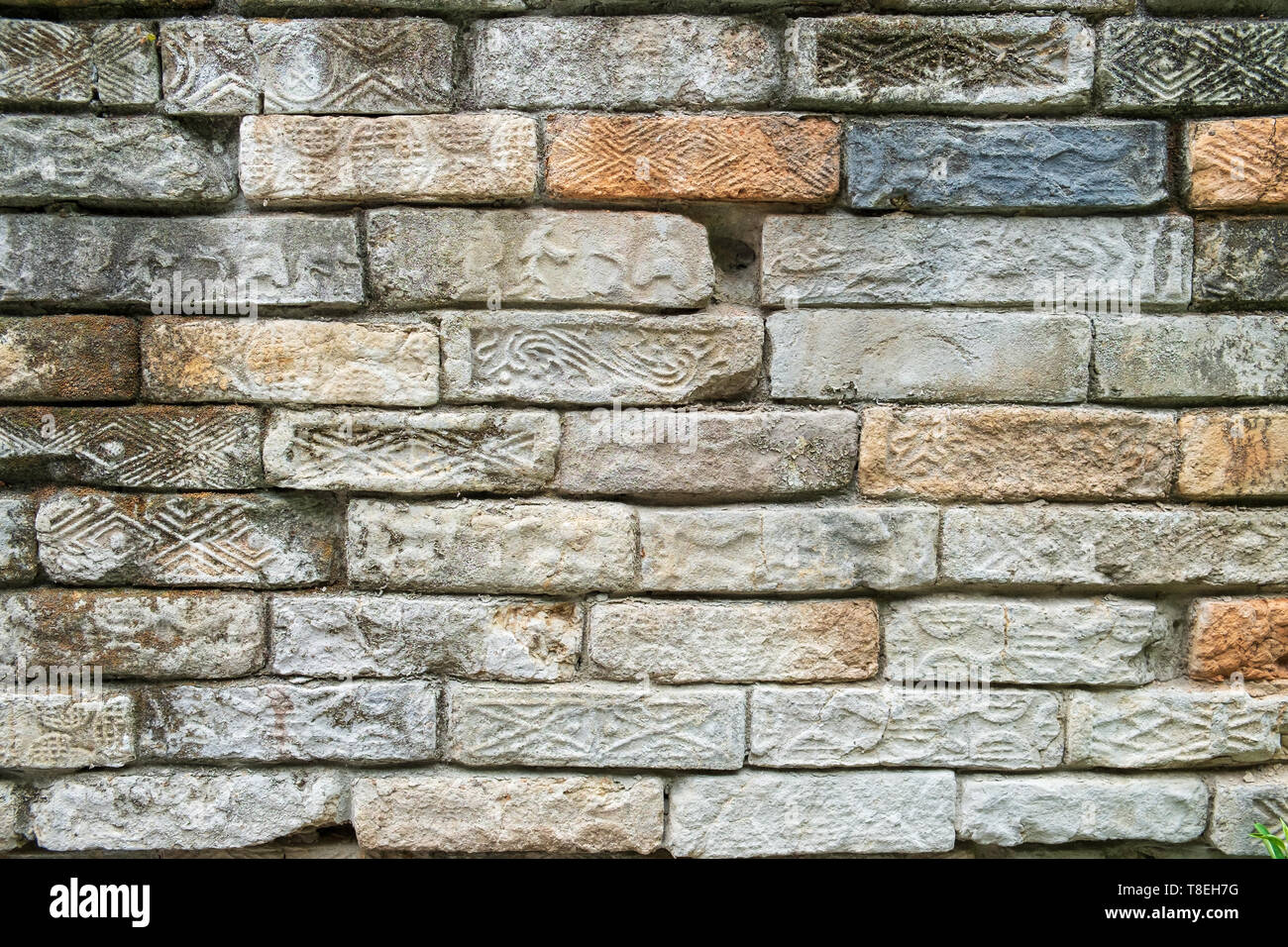 close up of an old grunge brick wall background , texture Stock Photo ...