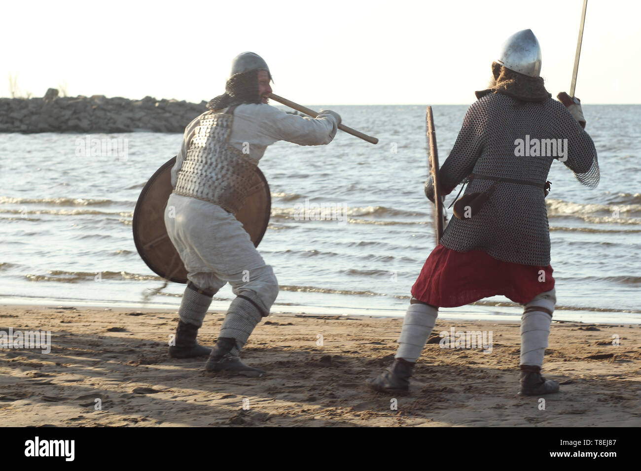 Men with shields and swords hi-res stock photography and images - Alamy