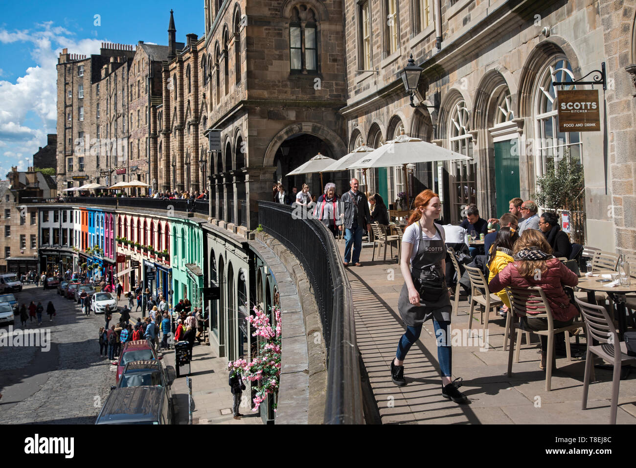 Dining on terrace hi-res stock photography and images - Alamy