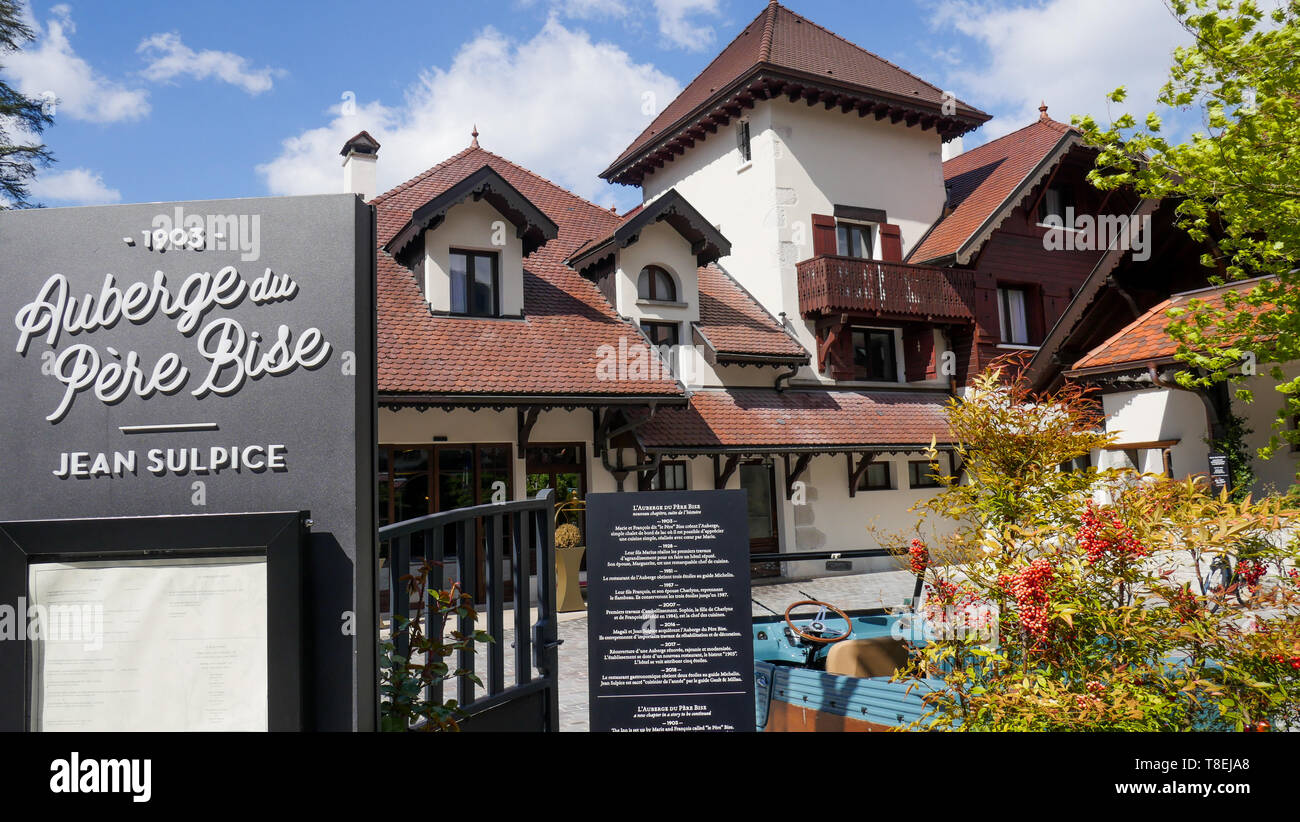 Auberge du Père Bise, Two Stars renowned restaurant in Talloire, Annecy ...