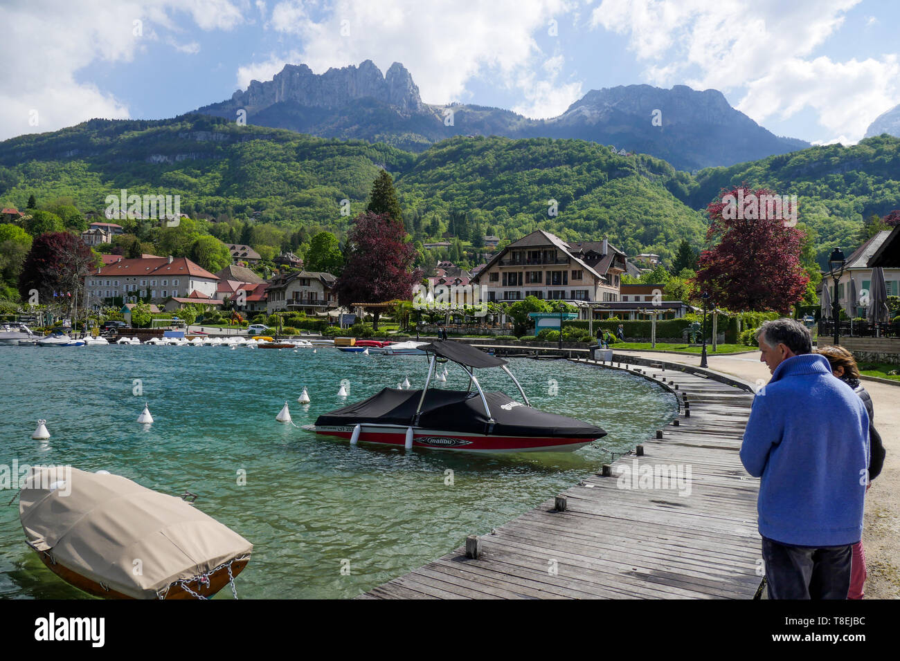 The Bay of Talloire, Annecy Lake, Talloire, Haute-Savoie, France Stock ...