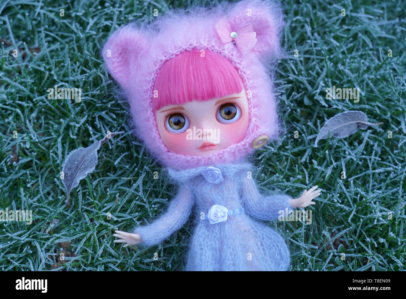 Beautiful doll outdoor Stock Photo - Alamy