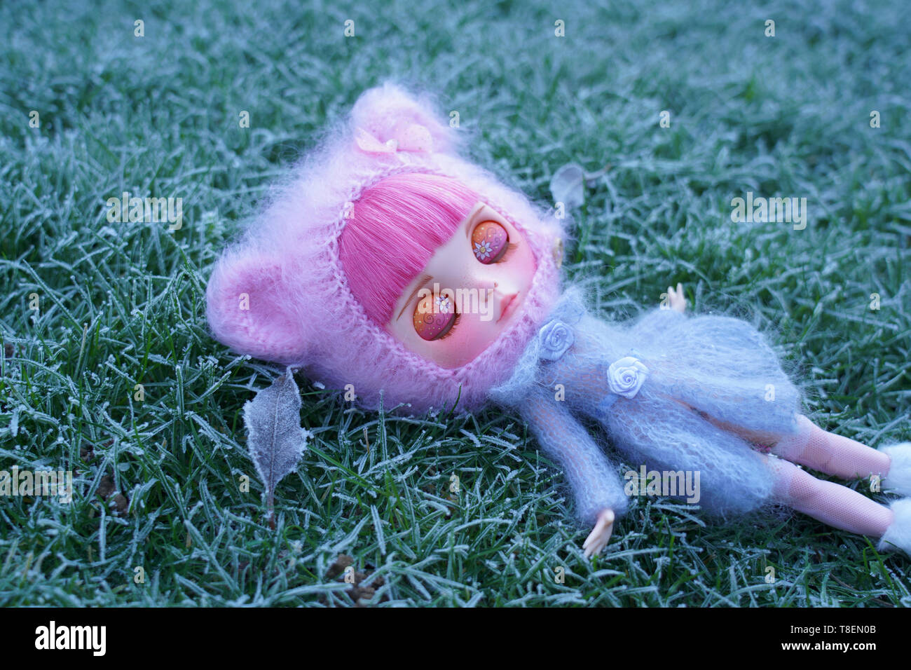 Beautiful doll outdoor Stock Photo - Alamy