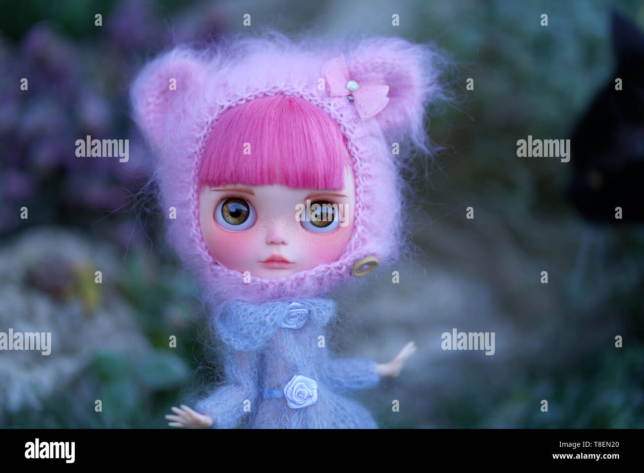 Beautiful doll outdoor Stock Photo - Alamy