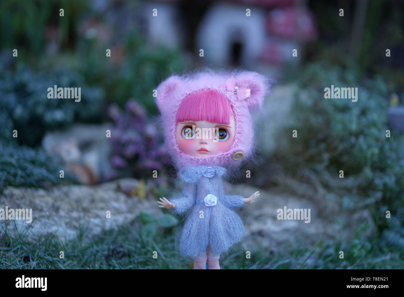 Beautiful doll outdoor Stock Photo - Alamy