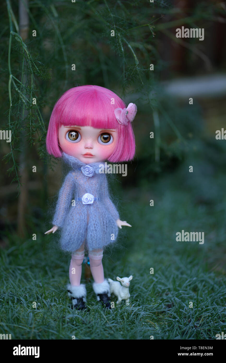Beautiful doll outdoor Stock Photo - Alamy