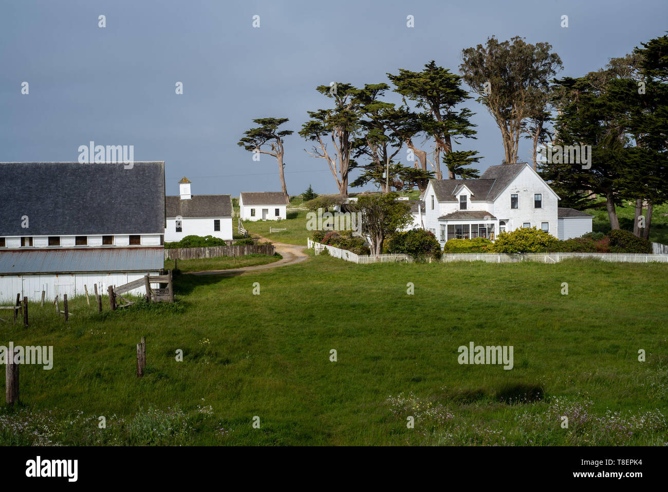 Overview of the historic Pierce Point Ranch in Point Reyes National ...