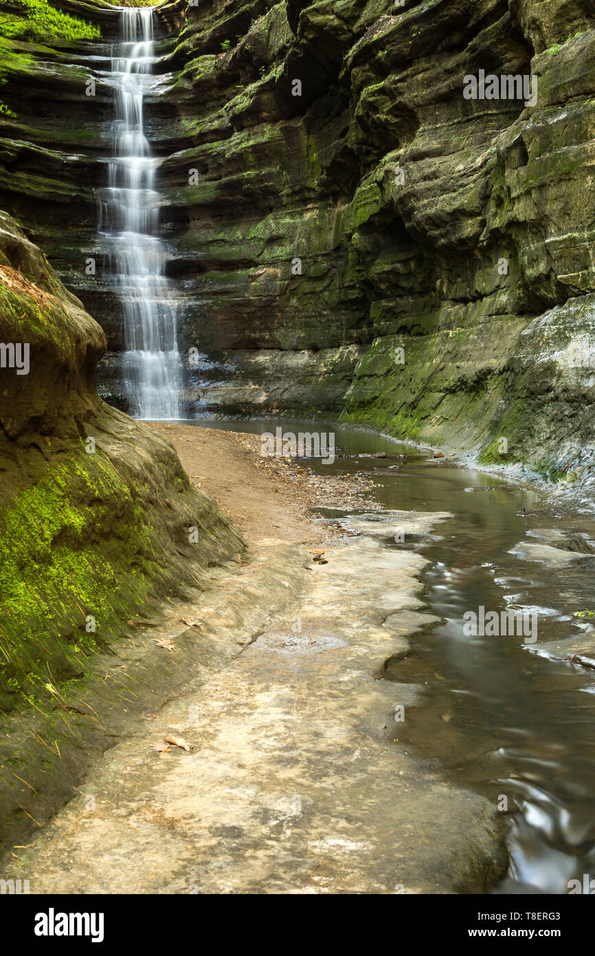 Early spring in French Canyon, Starved Rock state park, Illinois Stock ...