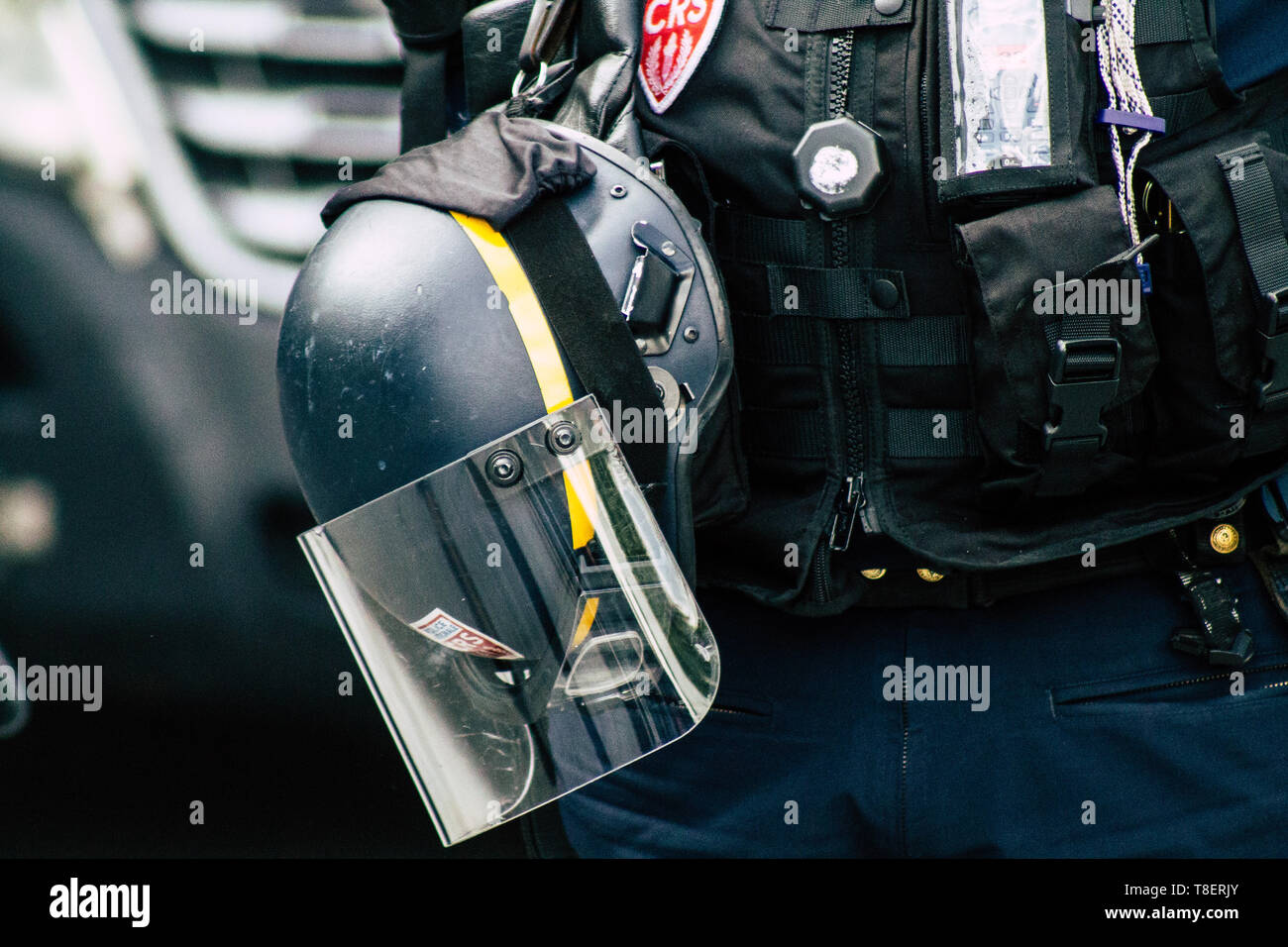 Paris France May 11, 2019 Close up of a uniform of French National ...