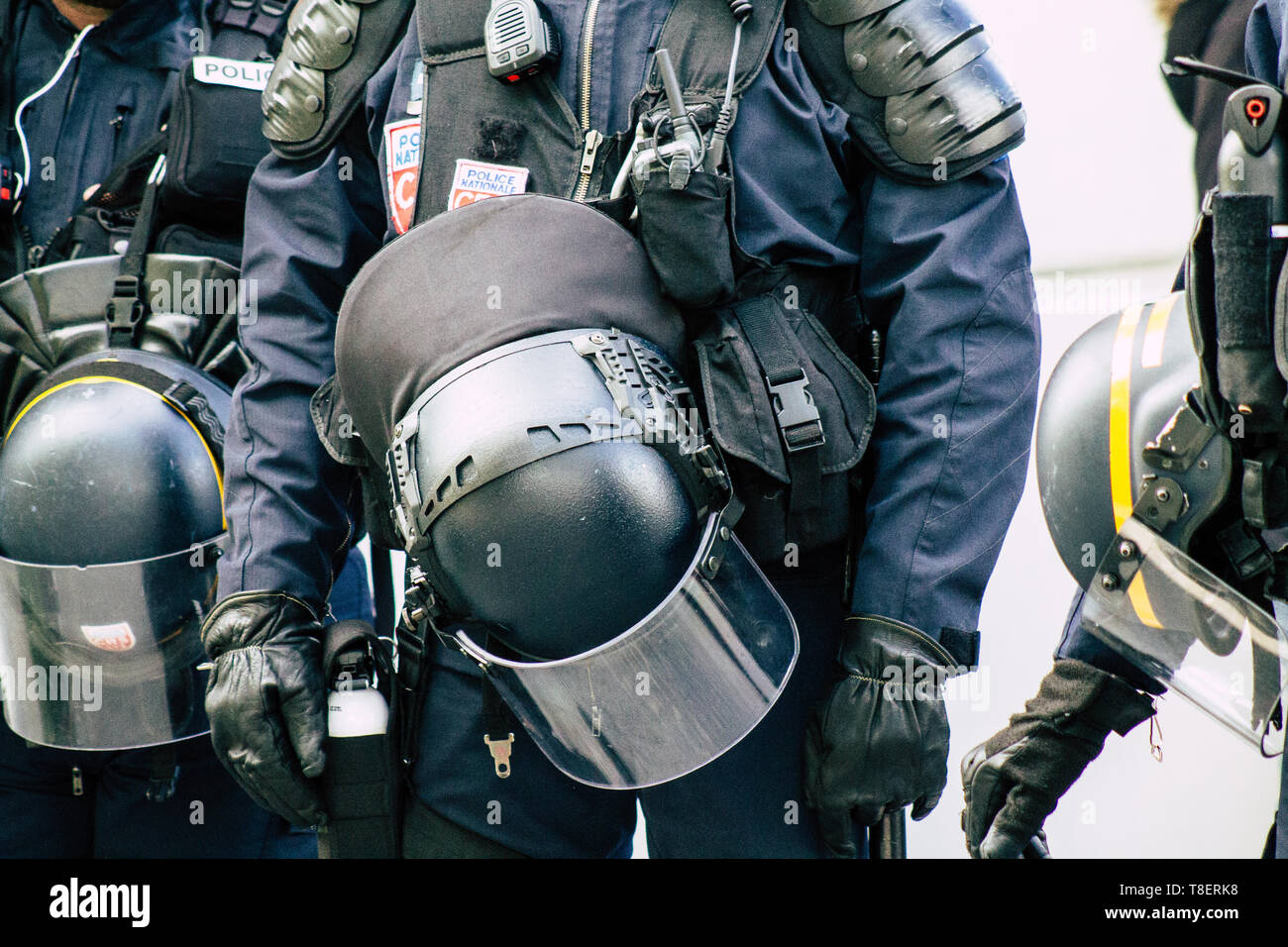 Paris France May 11, 2019 Close up of a uniform of French National ...