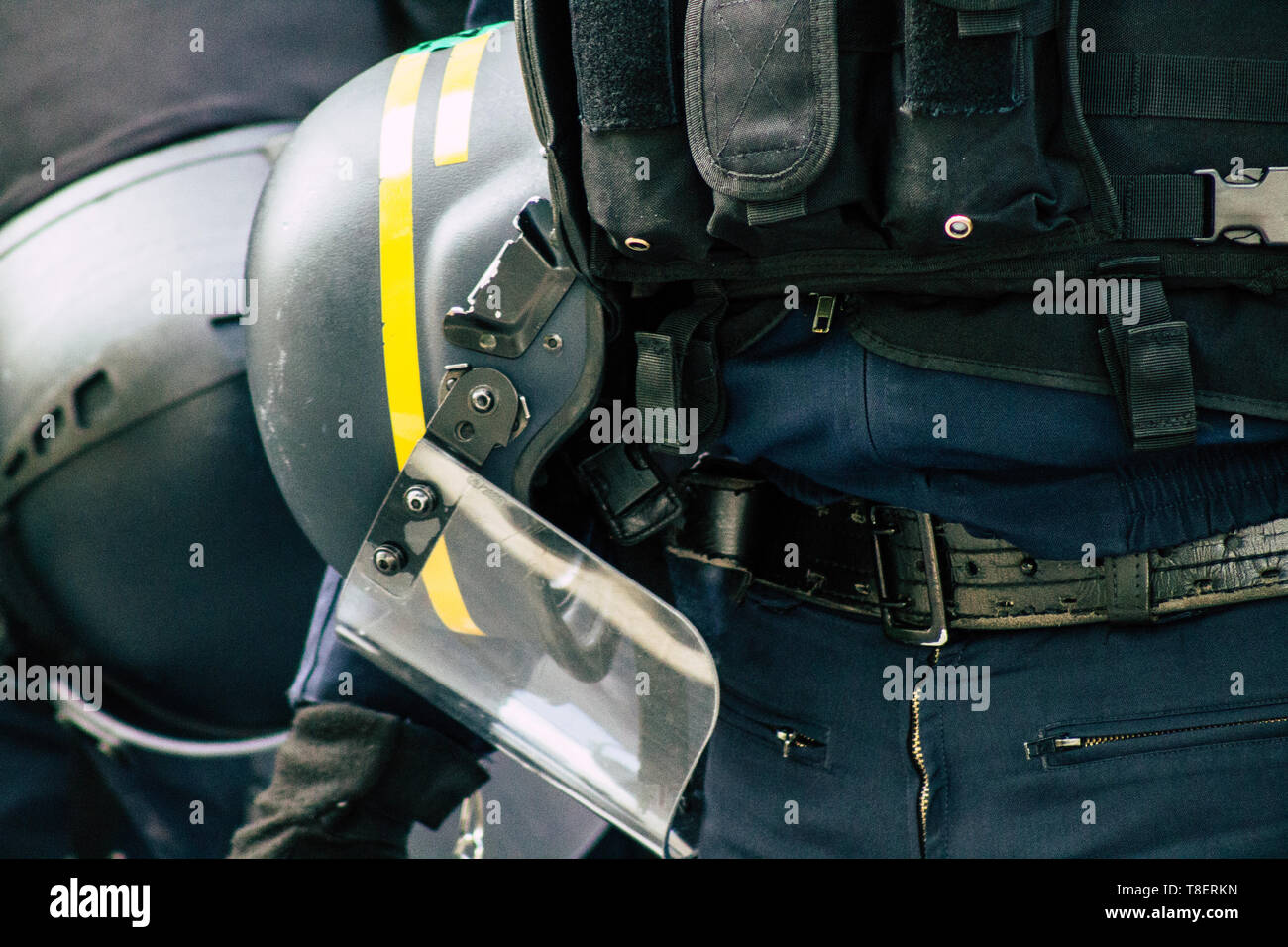 Paris France May 11, 2019 Close up of a uniform of French National ...