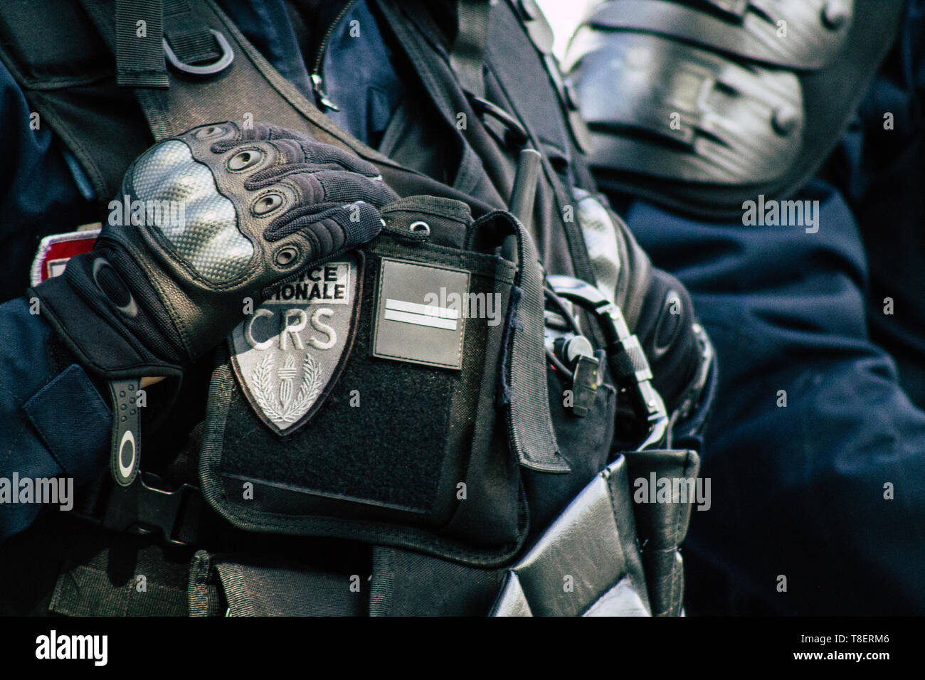Paris France May 11, 2019 Close up of a uniform of French National ...