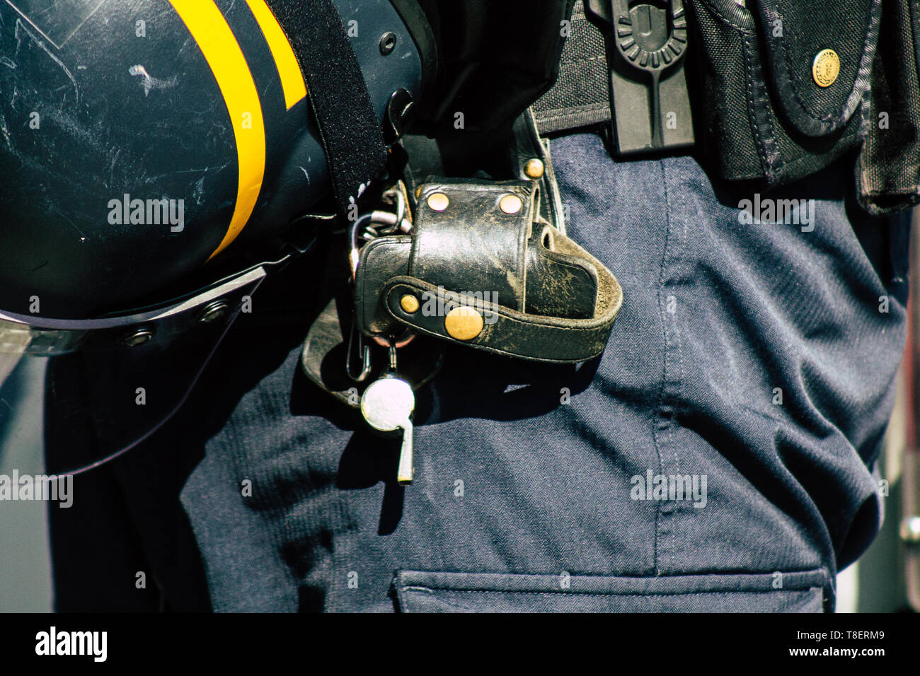 Paris France May 11, 2019 Close up of a uniform of French National ...
