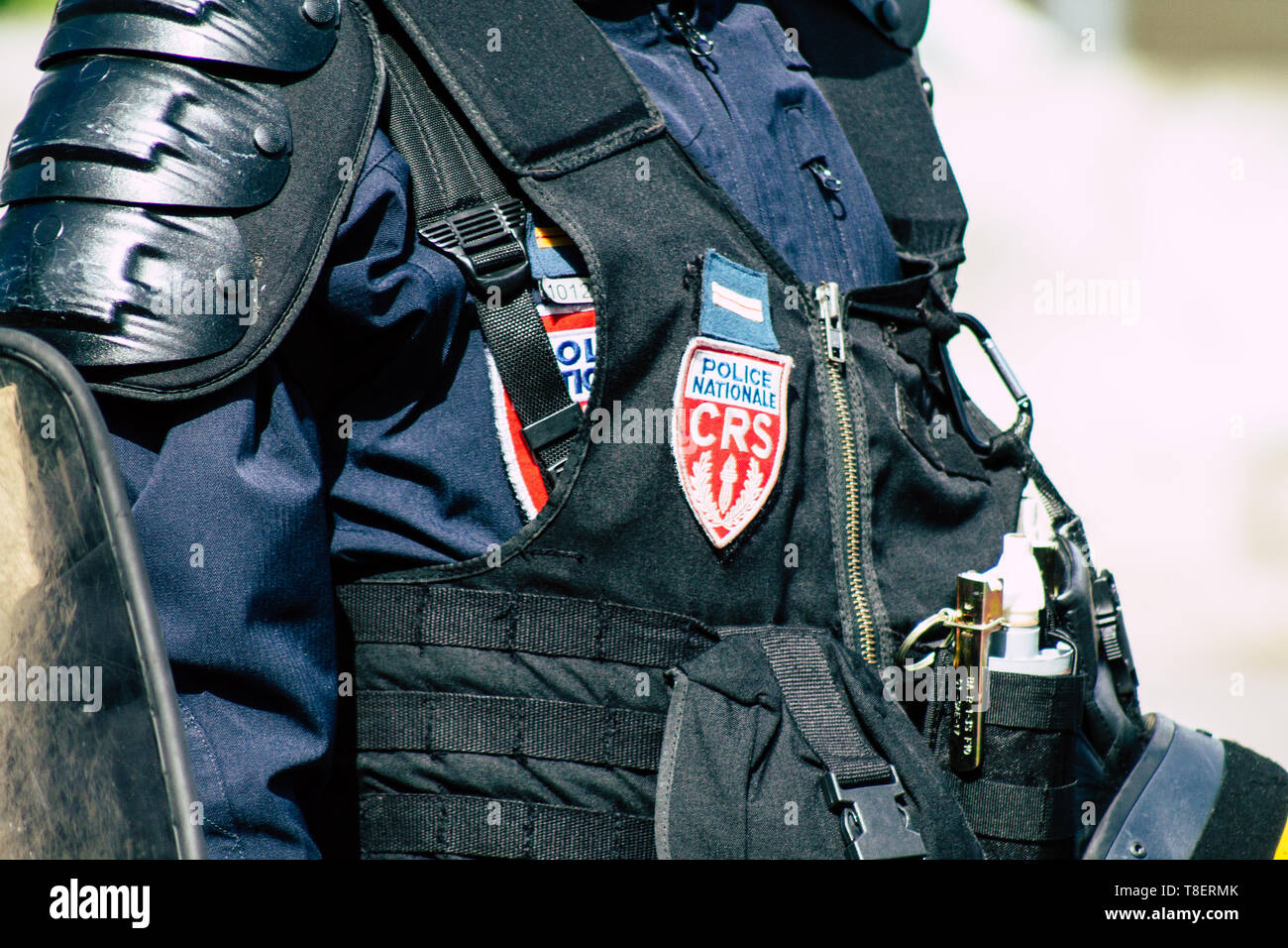 Paris France May 11, 2019 Close up of a uniform of French National ...