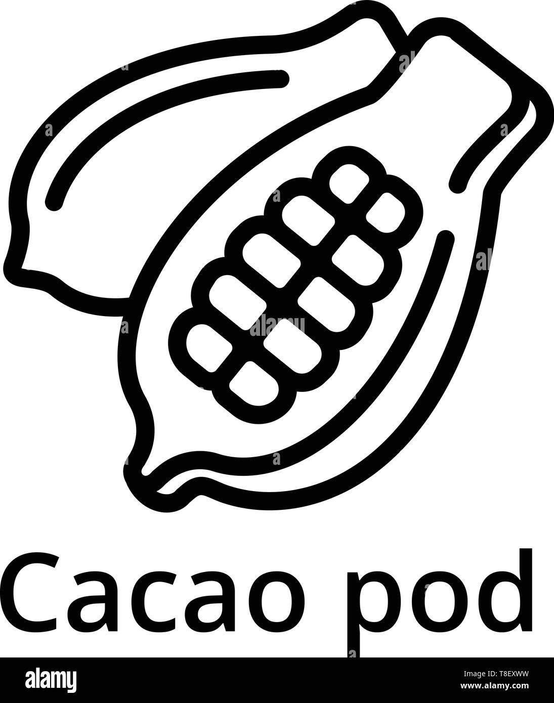 Cacao pod Black and White Stock Photos & Images - Alamy