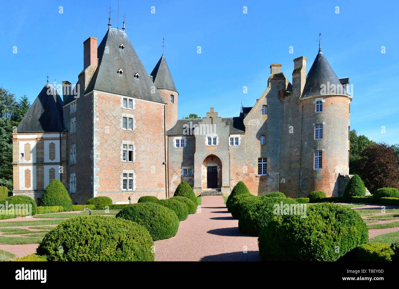 France, Cher, Berry, Chateau de Blancafort, the Jacques Coeur road ...