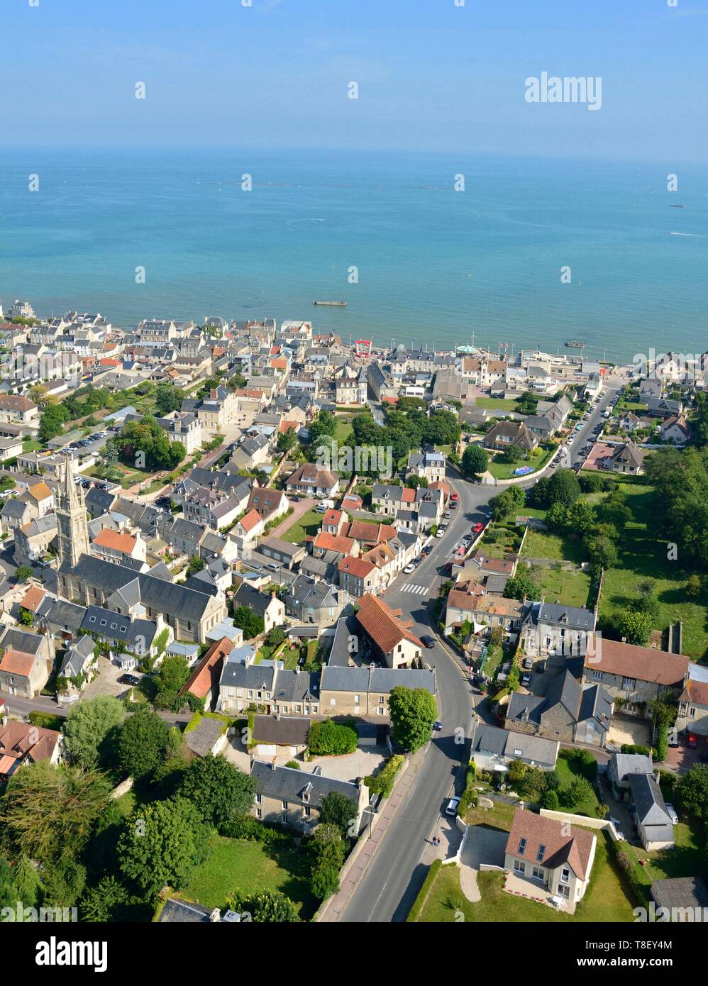 Arromanches les bains aerial hi-res stock photography and images - Alamy