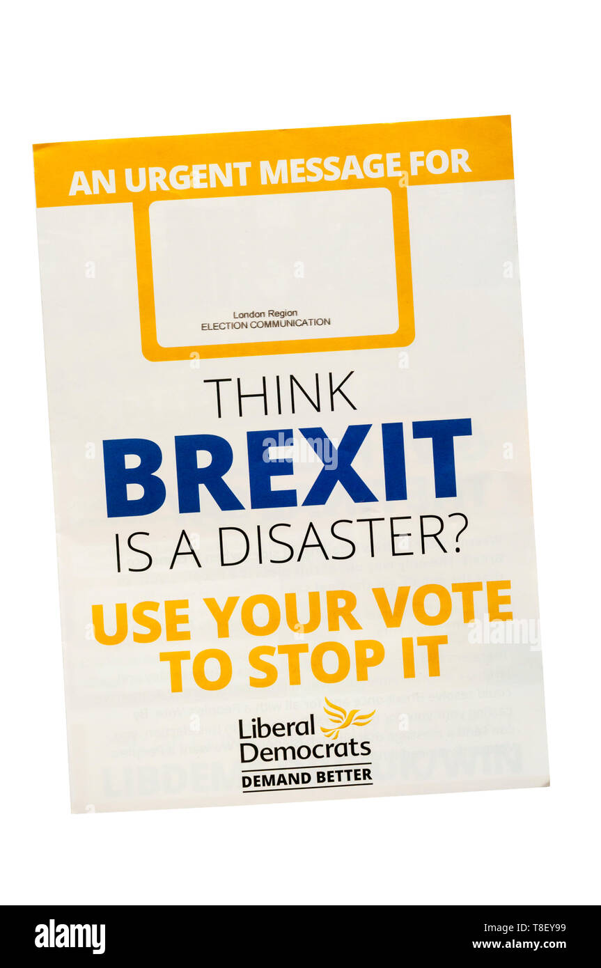 Political leaflet uk hi-res stock photography and images - Alamy