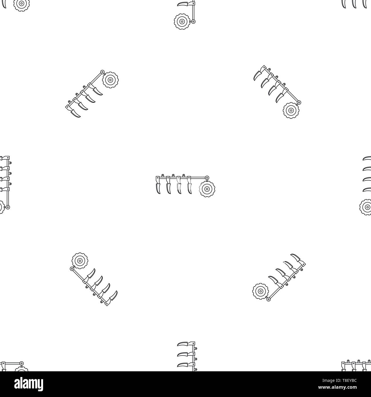 Tillage soil pattern Stock Vector Images - Alamy
