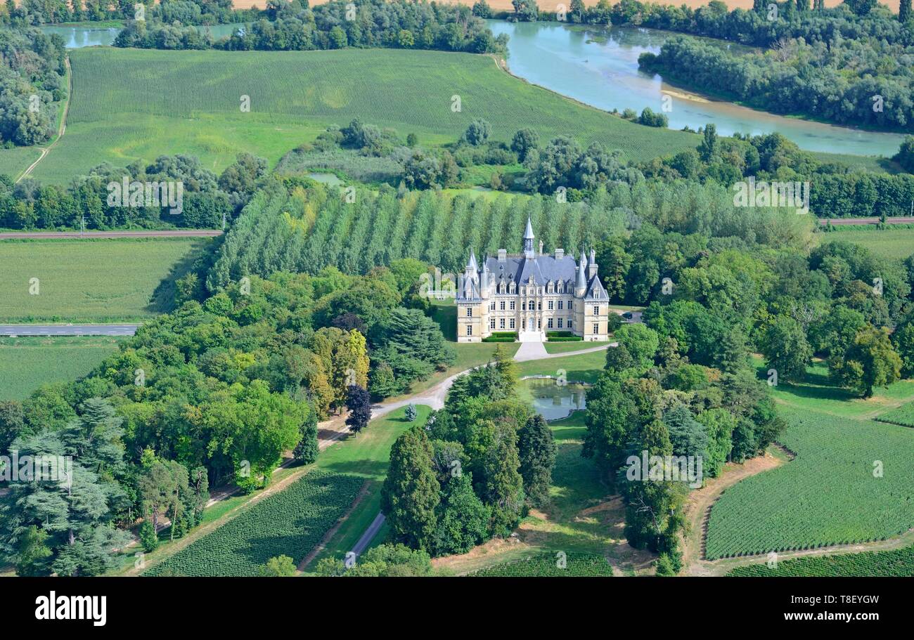 France, Marne, Boursault, the wine producing castle commissioned by ...