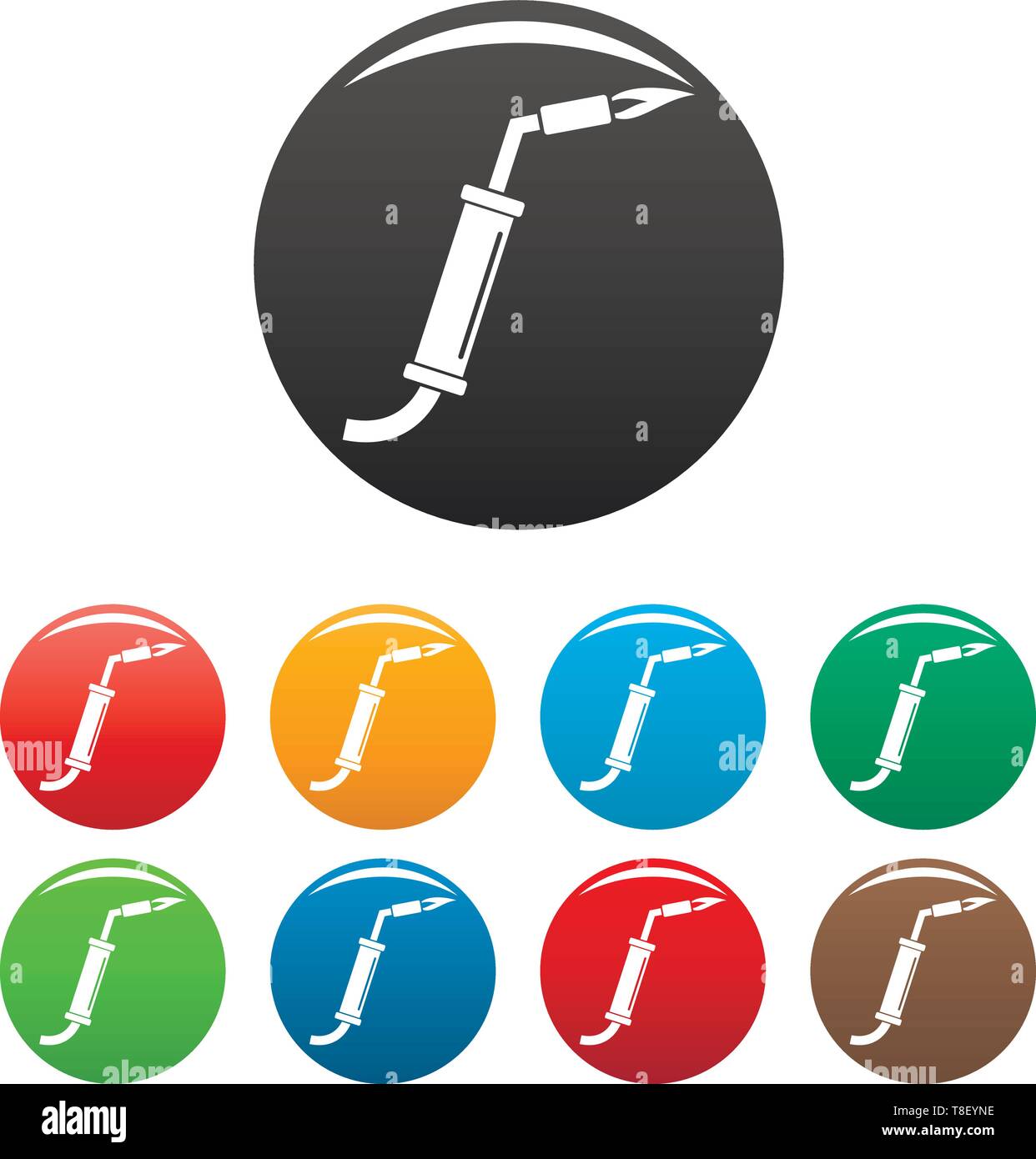 Oxygen acetylene cutting torch Stock Vector Images - Alamy