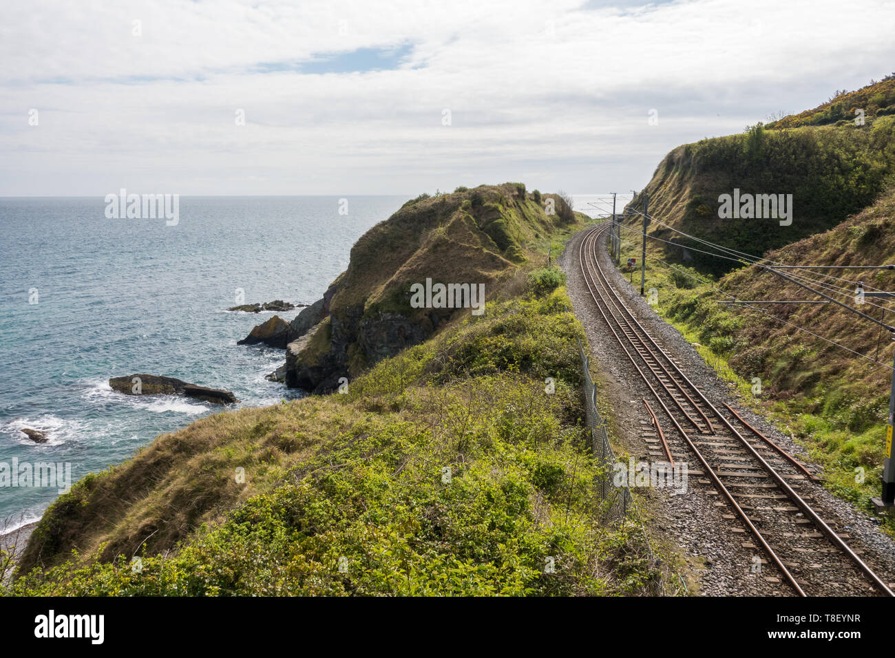 Railway on cliff side hi-res stock photography and images - Alamy
