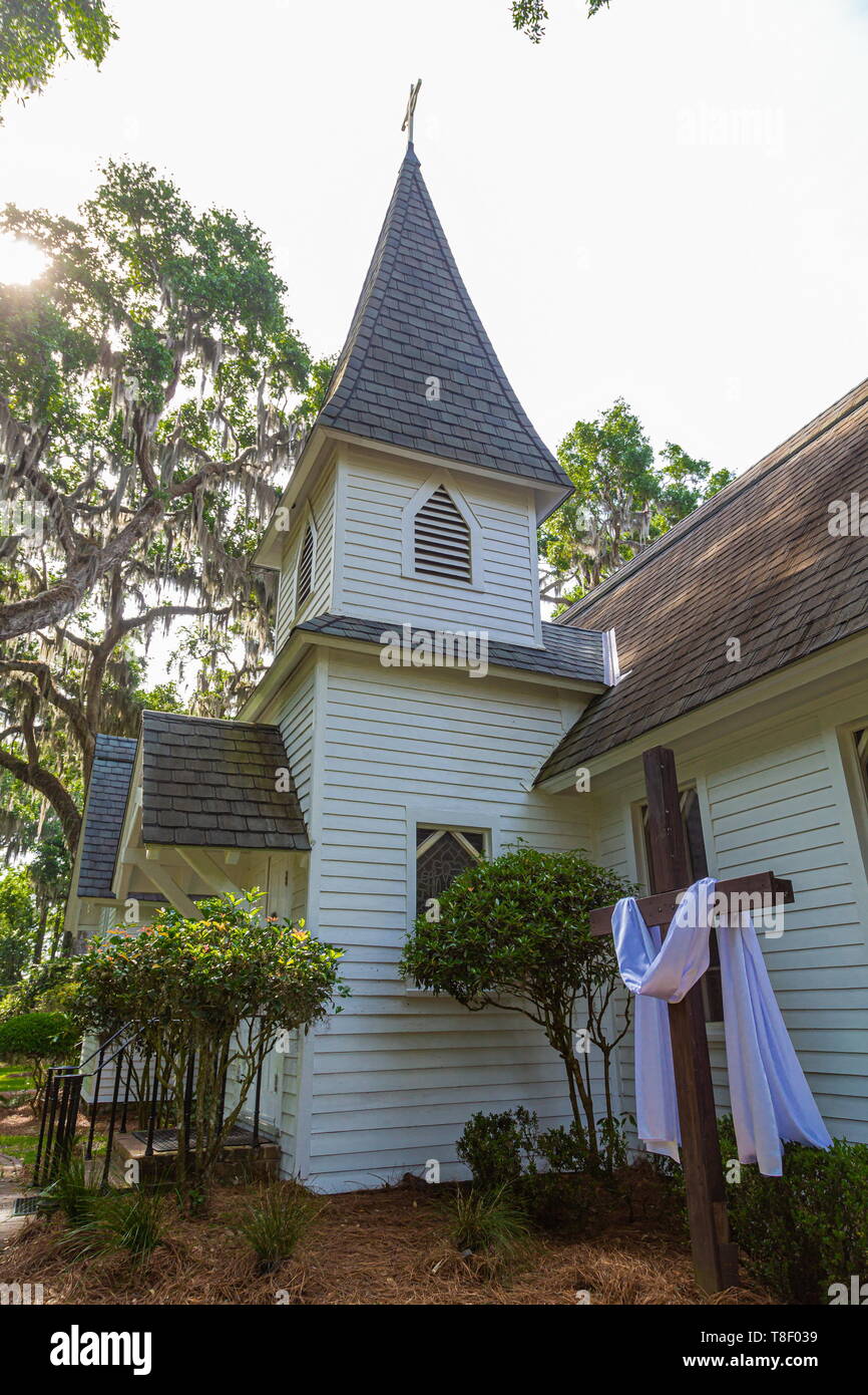 Christ church st simons island hi-res stock photography and images - Alamy