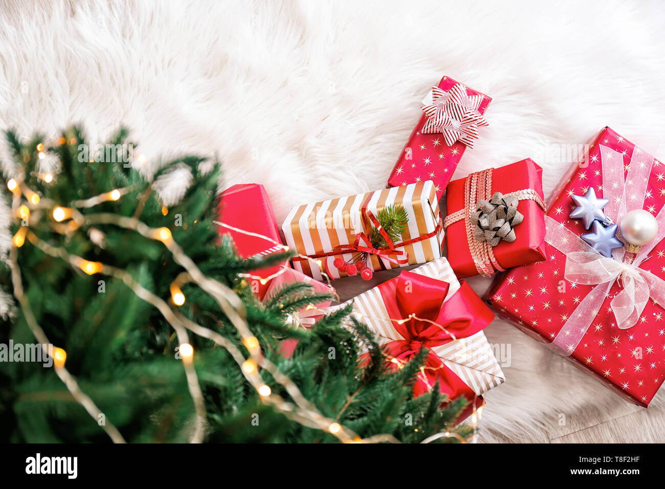 Many christmas gift boxes hi-res stock photography and images - Alamy