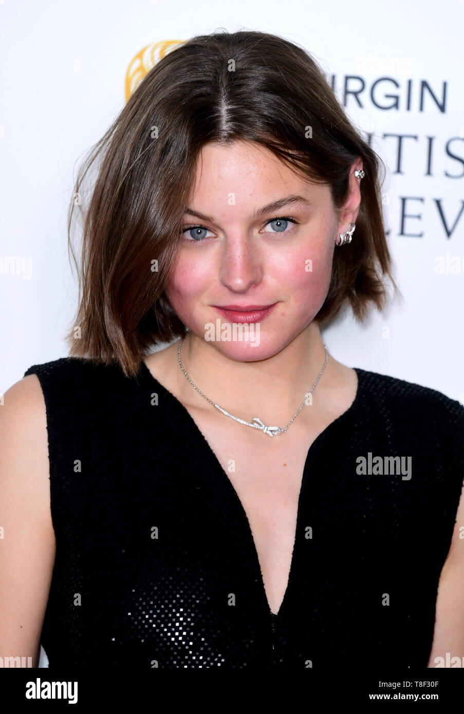 Emma Corin in the press room at the Virgin Media BAFTA TV awards, held ...