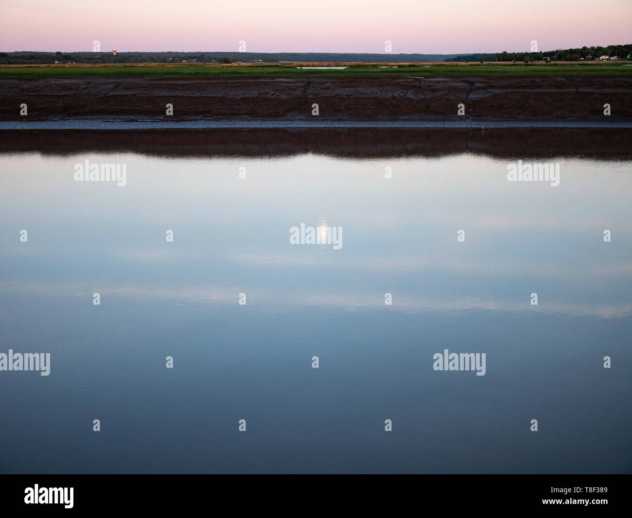 Tidal Bore View Park, Moncton, New Brunswick, Canada. Tiny park with ...
