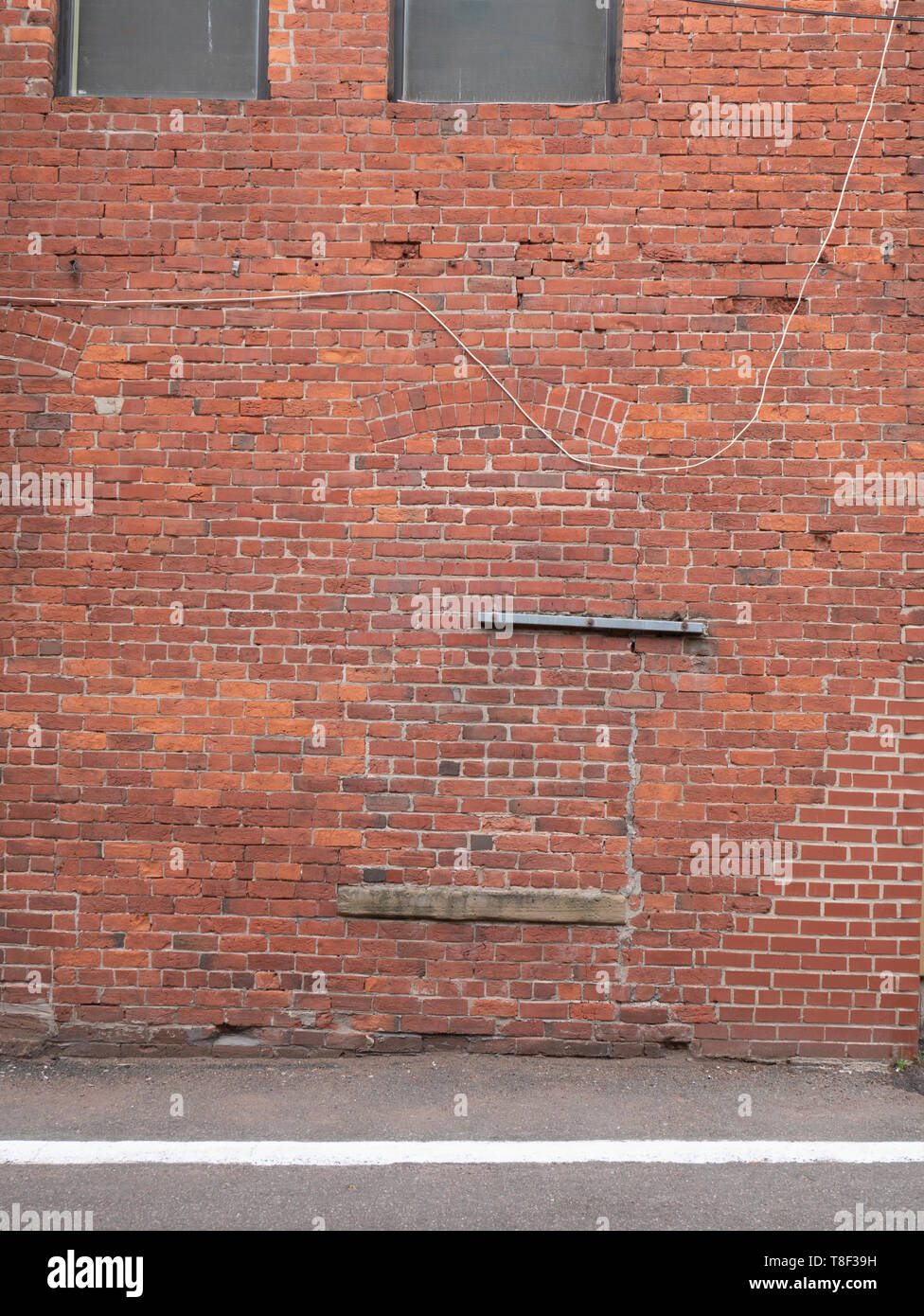 Abstract image of a brick building wall Stock Photo - Alamy