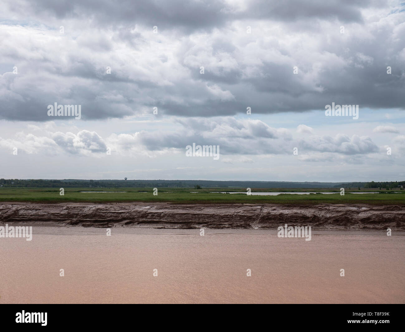 Tidal Bore View Park, Moncton, New Brunswick, Canada. Tiny park with ...
