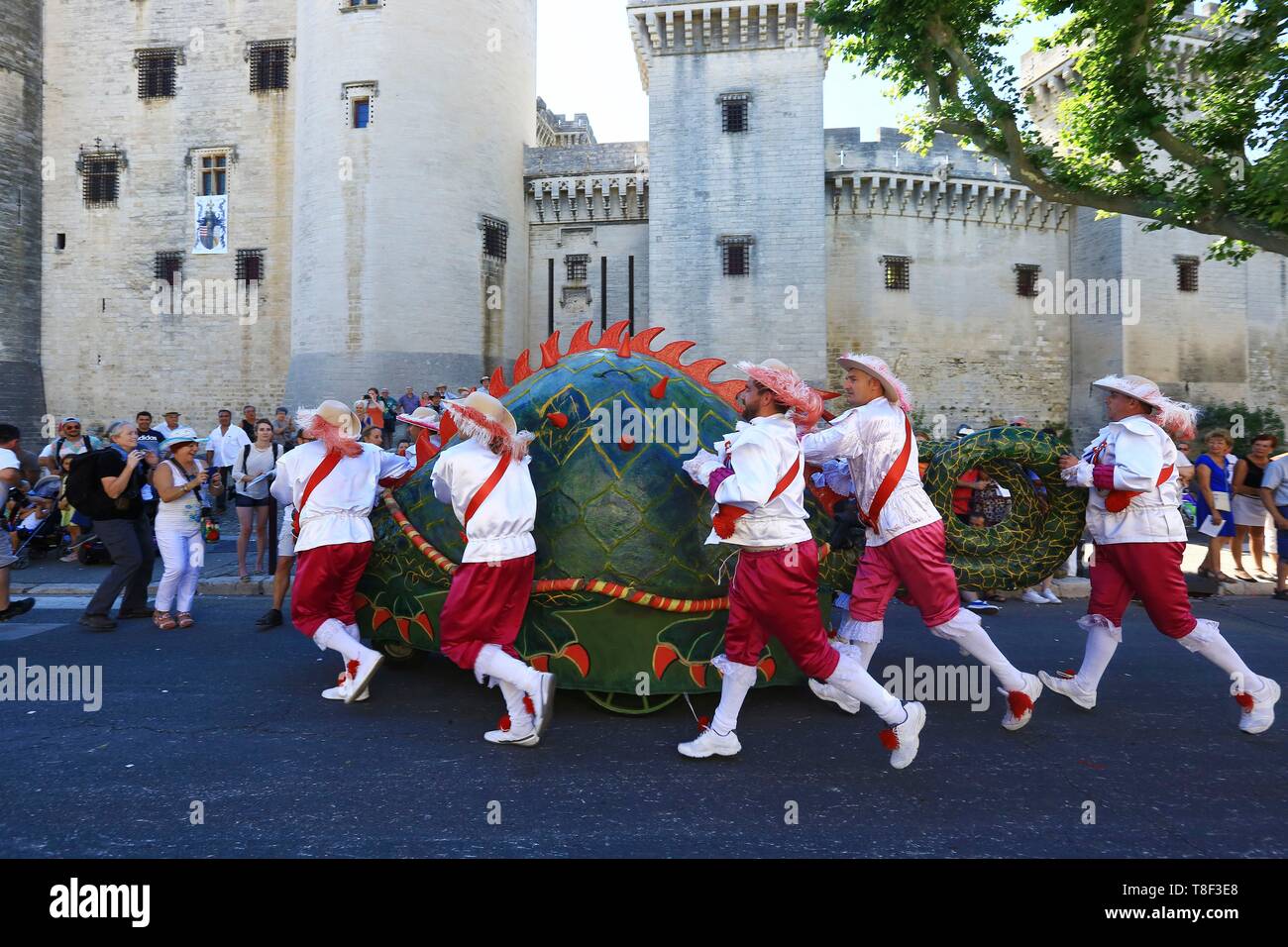 France, Bouches du Rhone, Tarascon, medieval castle of King Rene (XVth ...