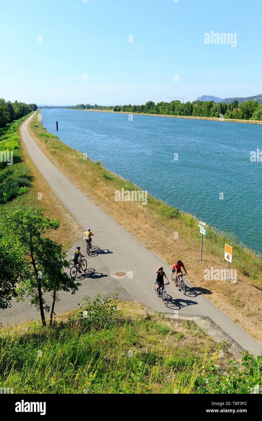 France, Drome, La Roche de Glun, Via Rhona Stock Photo - Alamy