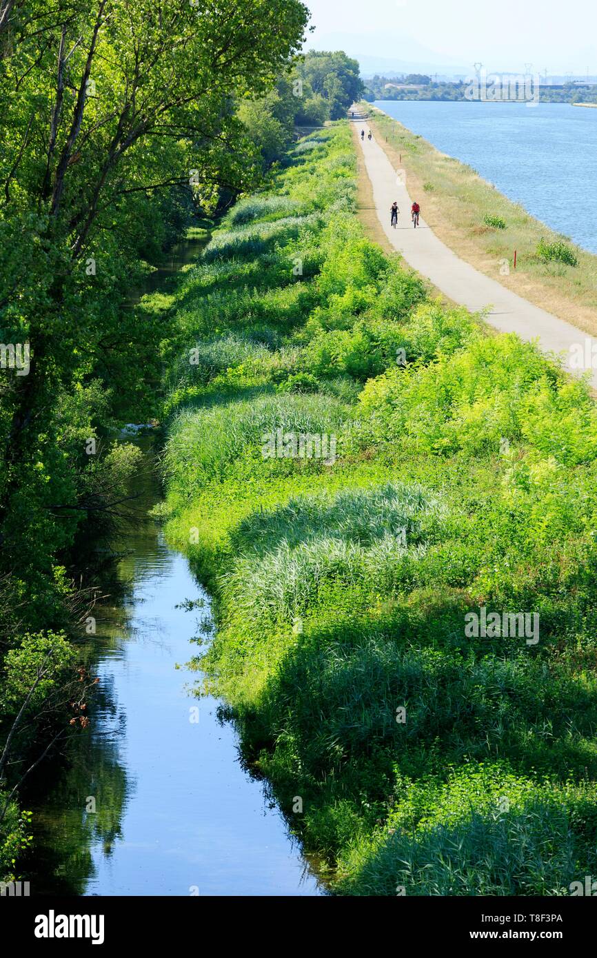 France, Drome, La Roche de Glun, Via Rhona Stock Photo - Alamy