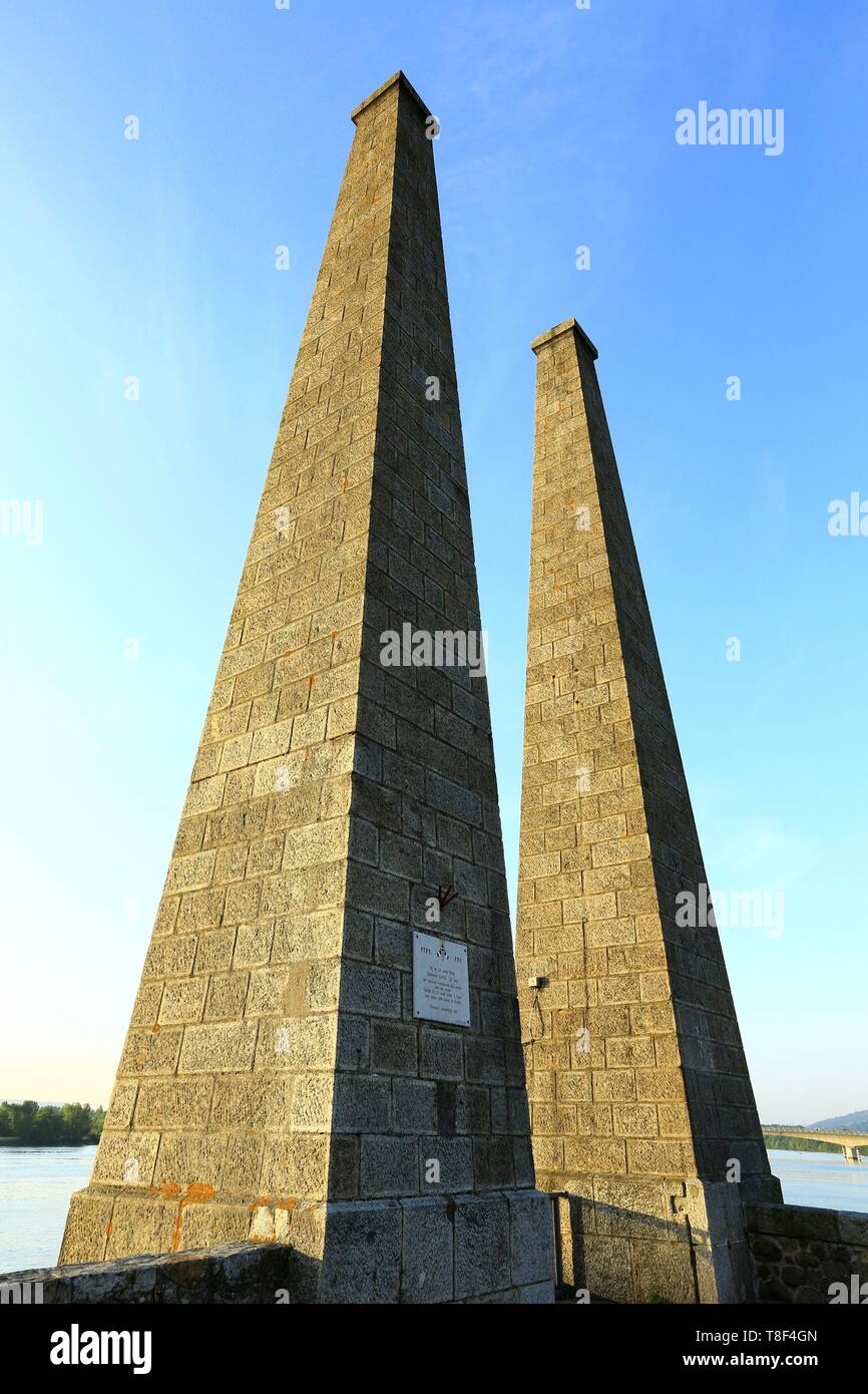 France, Loire, Chavanay, the Via Rhona, bike Stock Photo - Alamy