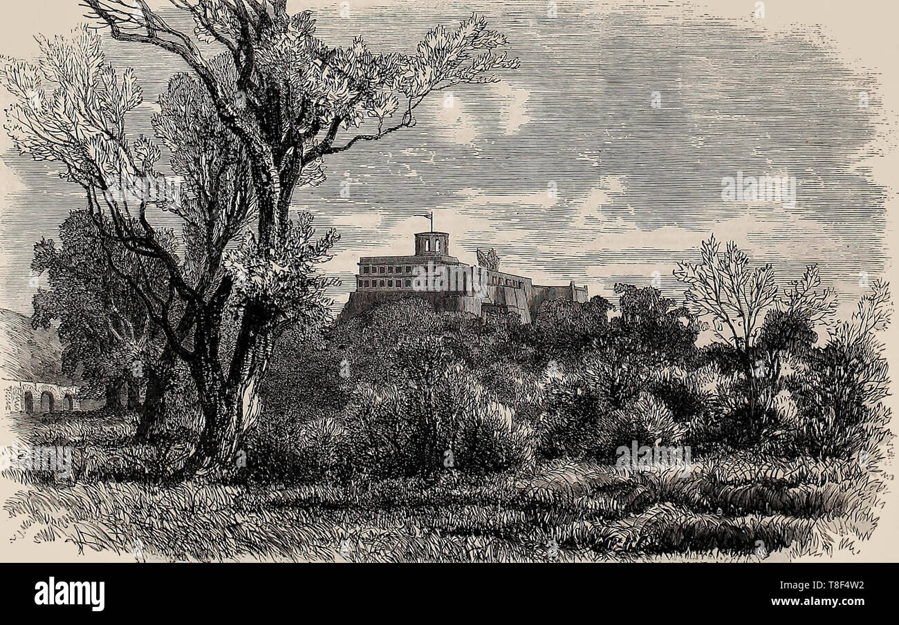 The residence of His Majesty, The Emperor Maximillian, Chapultepec ...