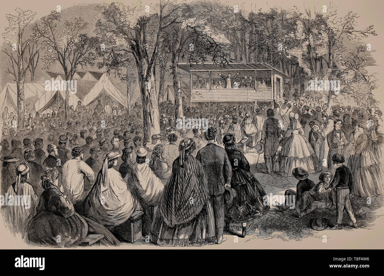 Methodist camp meeting hi-res stock photography and images - Alamy