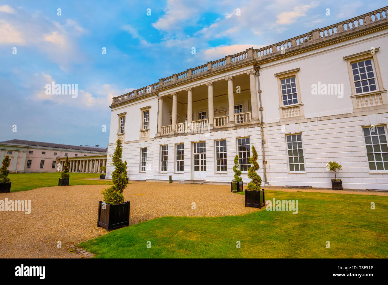 London, UK - May 21 2018: The Queen's House built between 1616 and 1635 ...