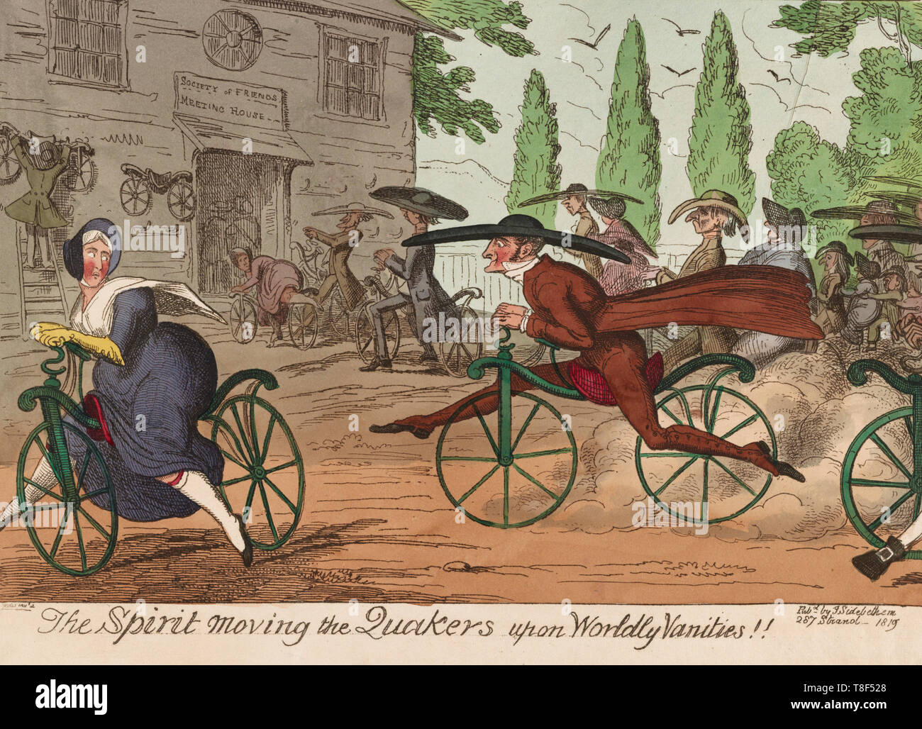 The spirit moving the Quakers upon worldly vanities!! Many quakers ride ...