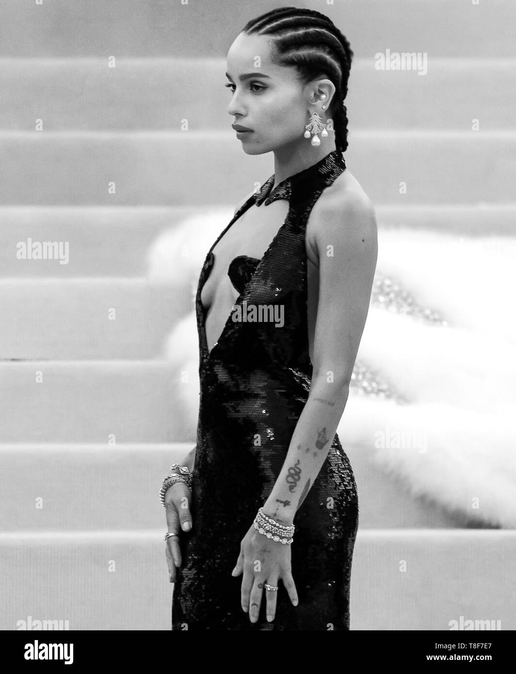 New York, NY - May 06, 2019: Zoe Kravitz arrives for the 2019 Met Gala ...