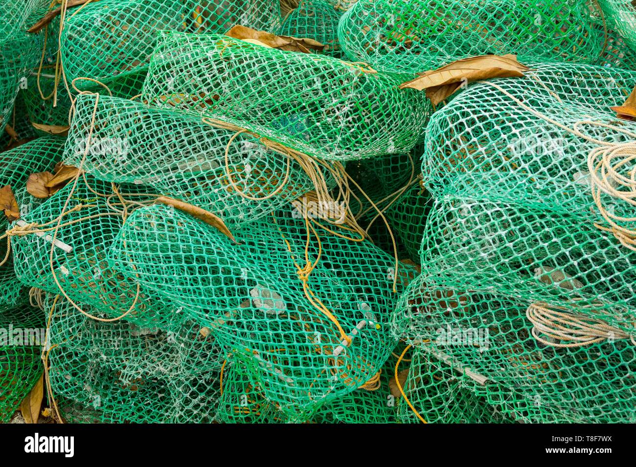 Philippines, Palawan, Roxas, Green Island, fish traps Stock Photo - Alamy