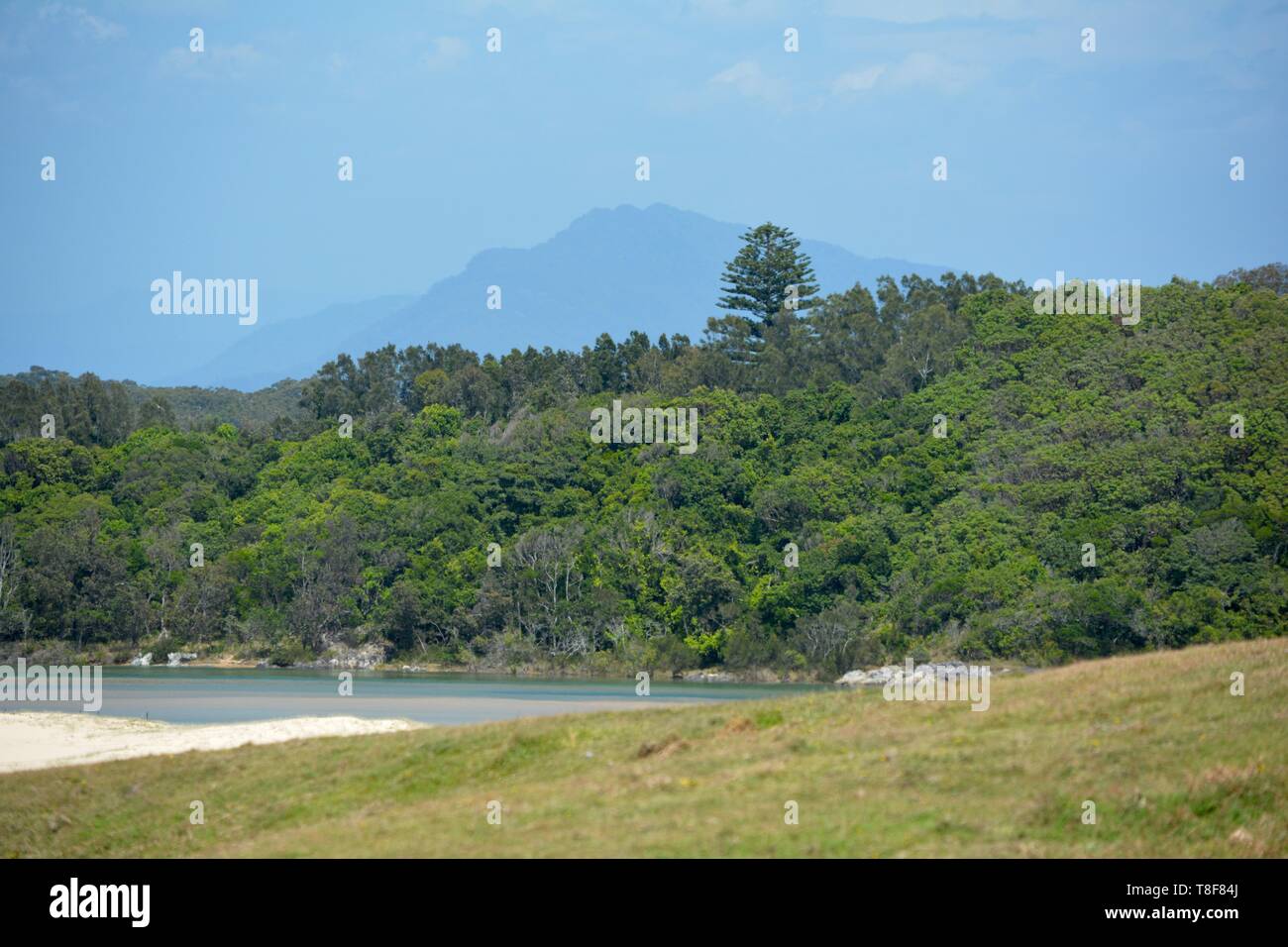 Beautiful Scenery, Beach to the mountains, Sawtell Nsw Australia Stock ...