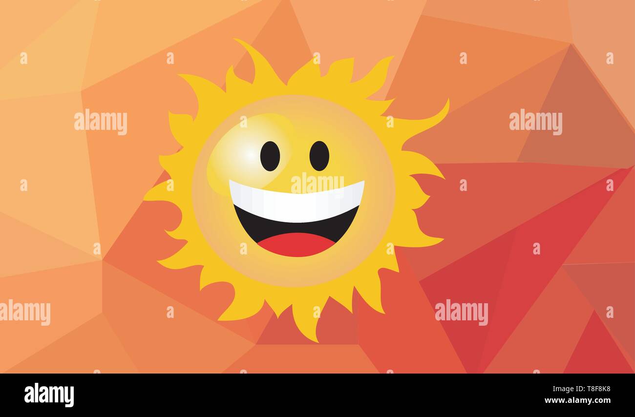 Vector illustration of cartoon sun Stock Vector Image & Art - Alamy