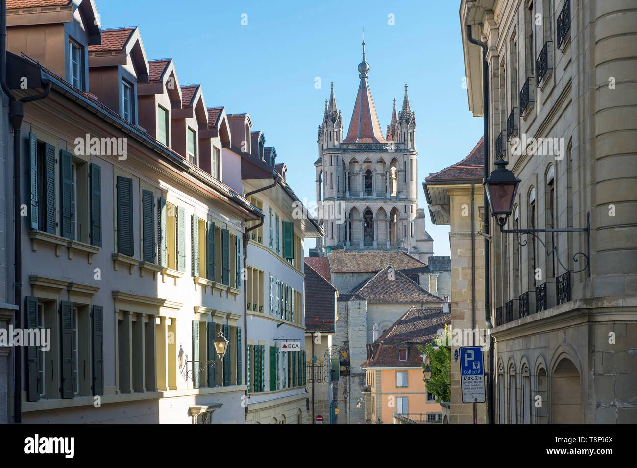 Gothic cathedral of notre dame of lausanne hi-res stock photography and ...