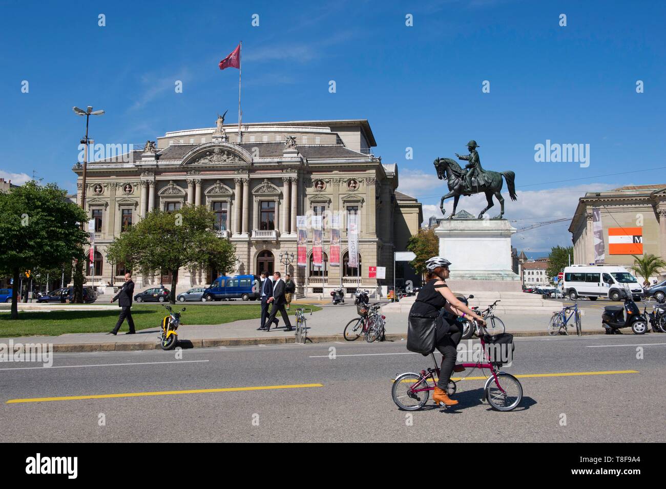 Switzerland, Geneva, Swiss Confederation, the Grand Theater and the ...